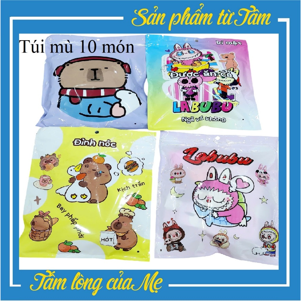 Blind Bag Toys 8-10 Piece Labubu Blindbox Lucky Box Pack Dignity Test ...