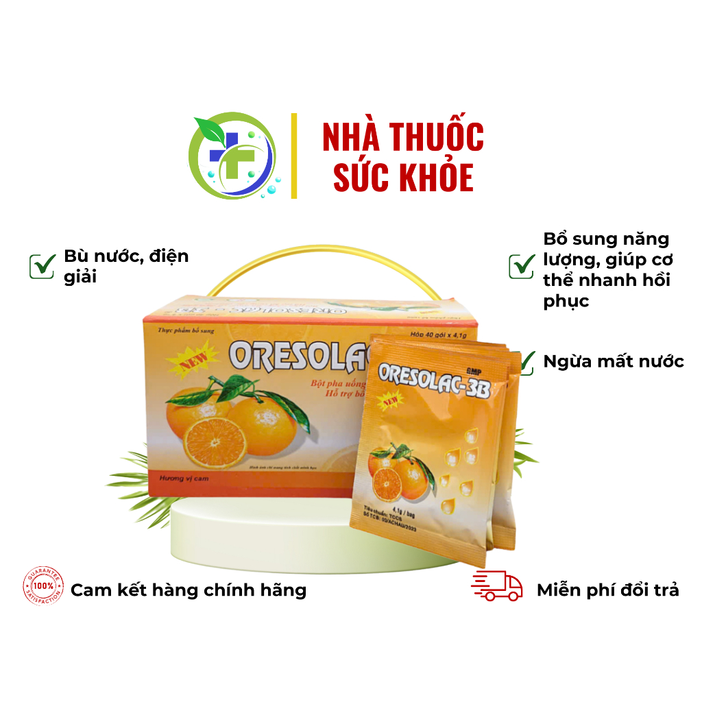 Oresolac - 3B H/40 packs - Rehydration, electrolytes, supplement energy ...