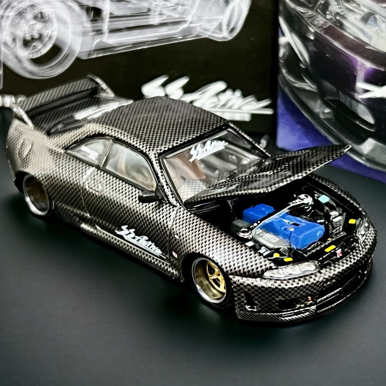 Minigt KAIDOHOUSE Nissan Skyline GT-R (R33) Active Carbon R ( UNSEAL ...
