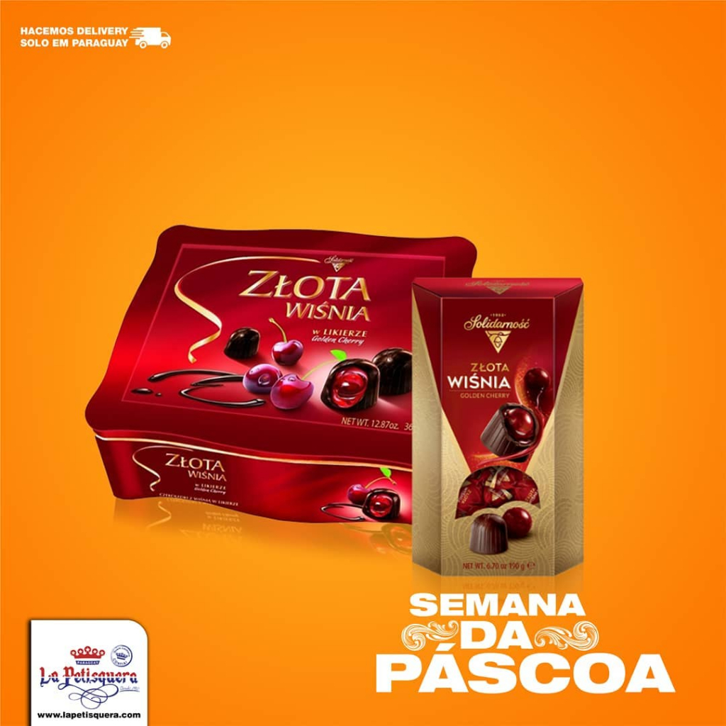 Chocolate with CHERRY solidarnosc with liqueur CHERRY GOLDEN CHERRY ...