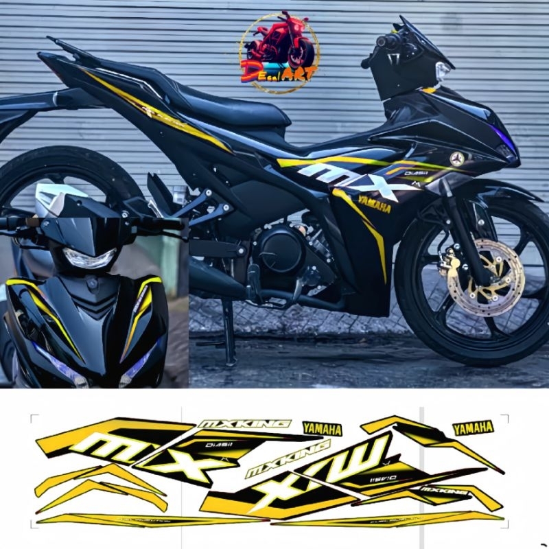 Removable sticker for Exciter 155cc V2 - MXKing model for black car ...