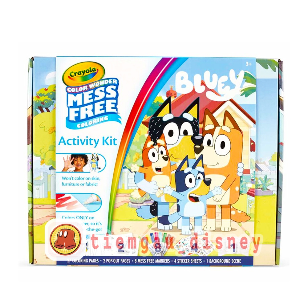 Wonder Bluey theme Crayola coloring set includes coloring paper ...