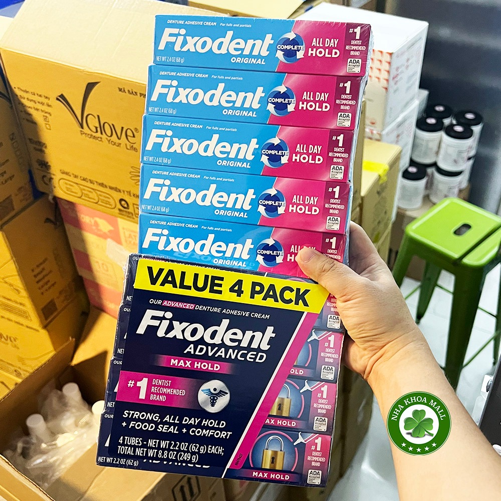 Fixodent USA removable denture adhesive - old and new model - 68gr box | Shopee Singapore