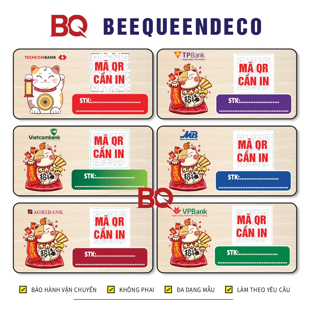 Mica menu board, bank QR code for desktop or wall-mounted cashier ...