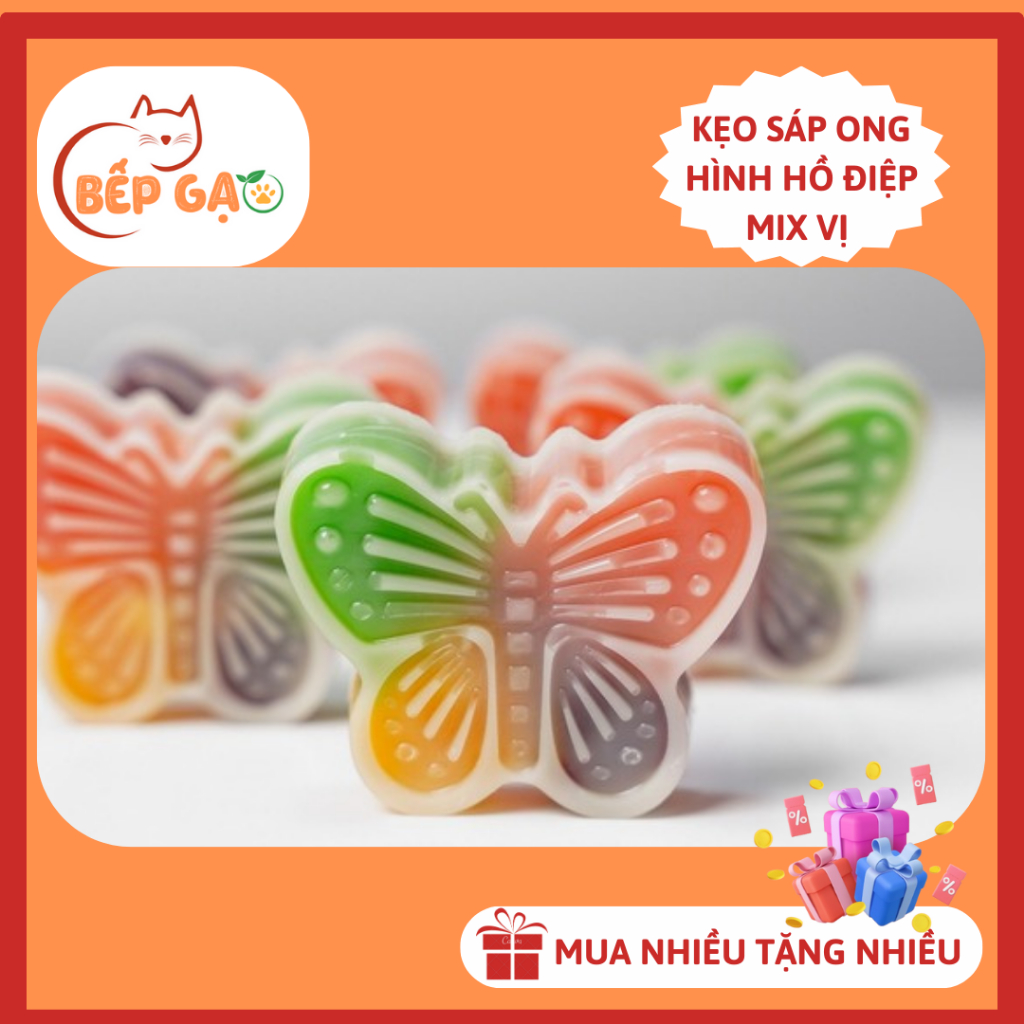 Small size Phalaenopsis-shaped beeswax candy mixed with fruit jam and ...