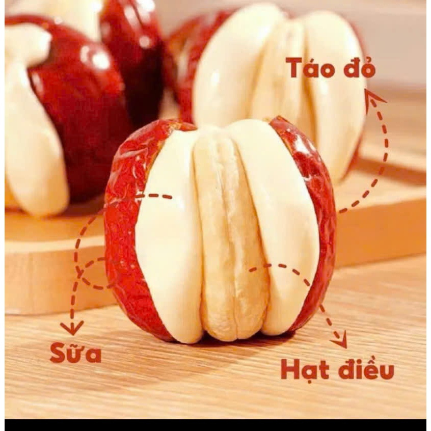 Red Apple with Camel Milk Clip with Cashew Nuts, Red Apple Candy with ...