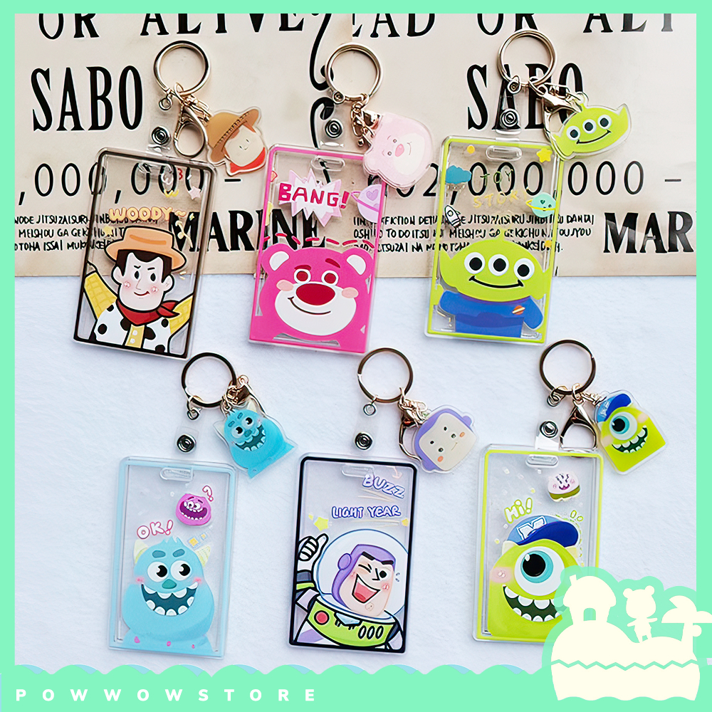 Acrylic Keychain with Employee Card Holder Vertical Transparent Mica ...