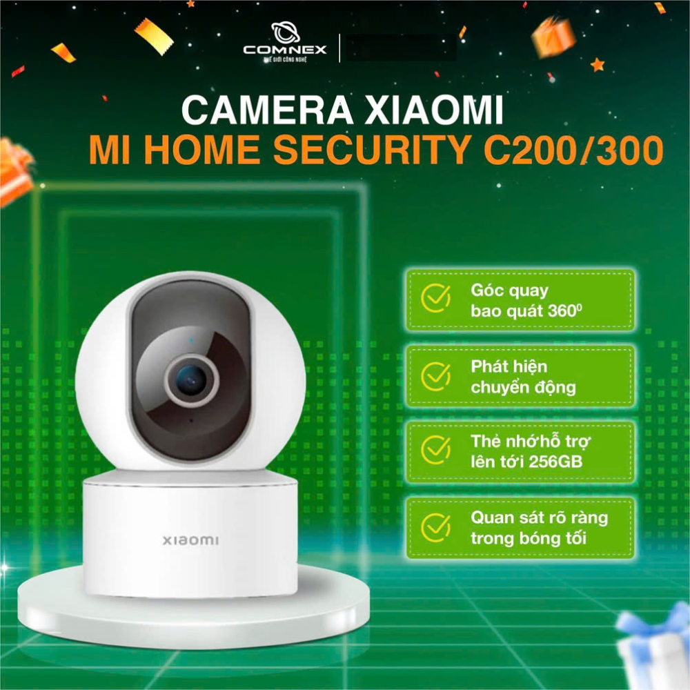 Xiaomi Smart Camera C200 2MP IP Camera | C300 360 Degree Rotating Wi-Fi ...