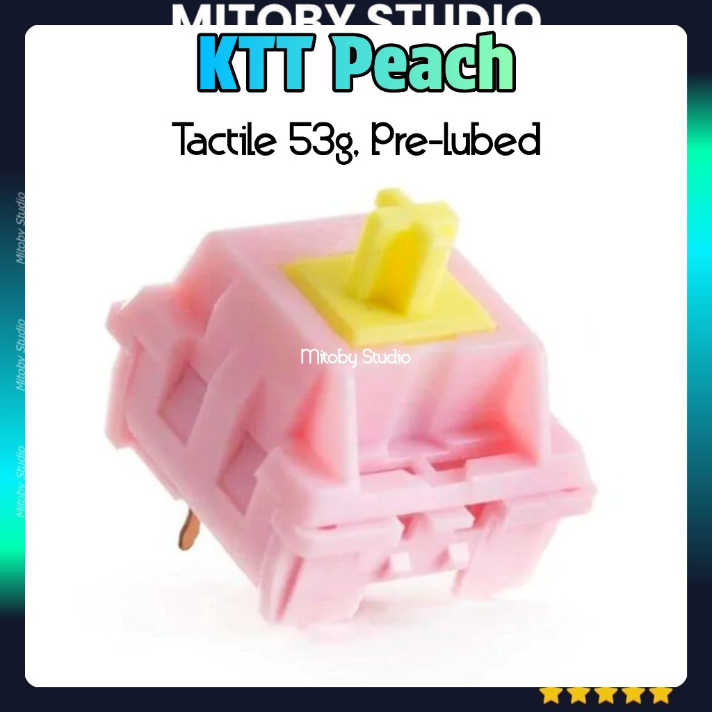 Ktt Peach JzLab Guyu linear switch Mitoby Studio mechanical keyboard ...