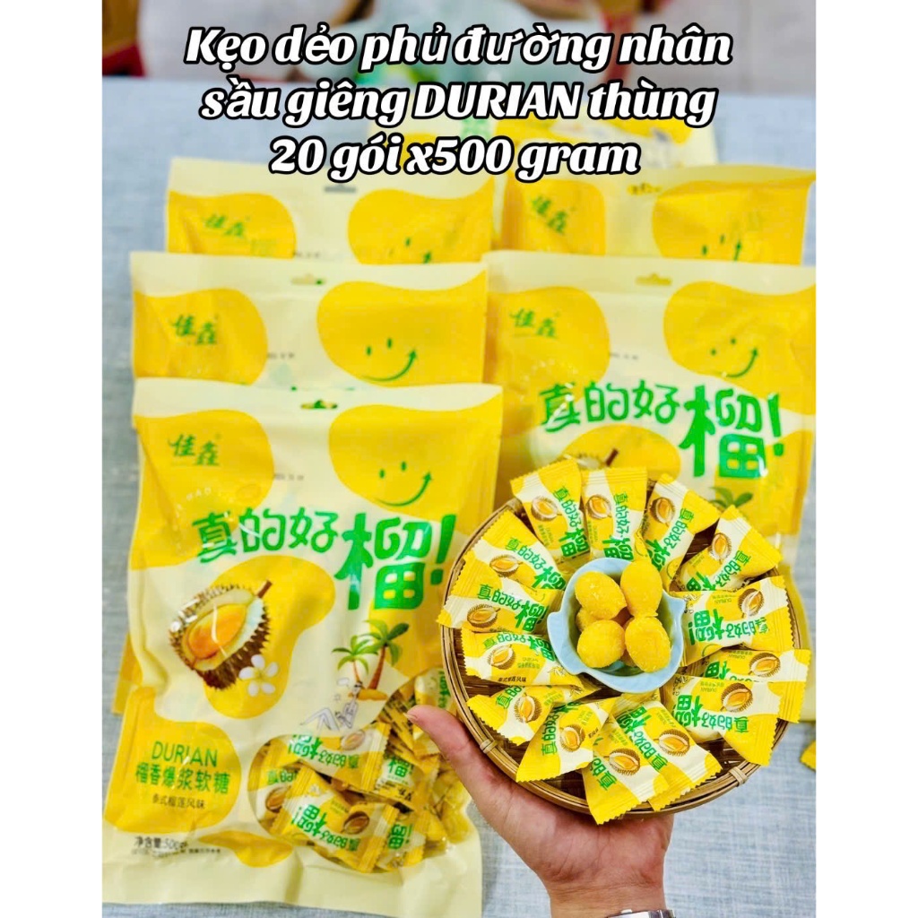 [ Delicious snack ] Combo 300g Durian fruit gummies/Durian Durian candy ...
