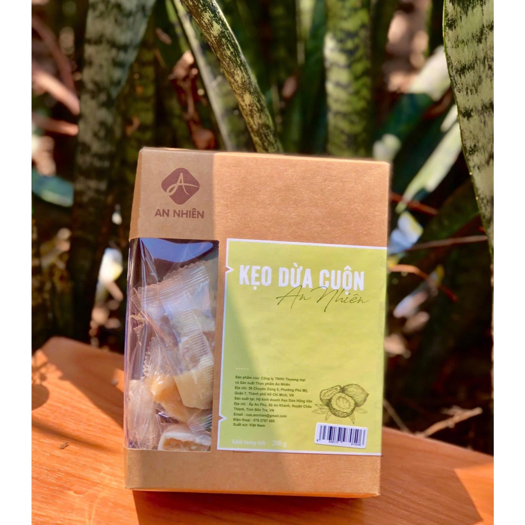 Ben TRE SPECIALTY - YOUNG COCONUT CANDY ROLLED WITH RICE CAKE - 200G ...