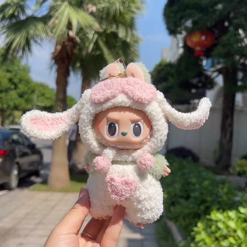 [Real Photo] Outfit doll Labubu Macaron 17cm Stella rabbit clothes for ...