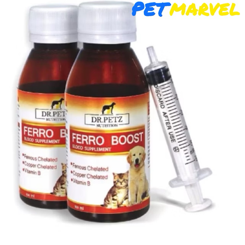 Dr. Petz FERRO BOOST iron drink for pets, dogs and cats - Blood ...