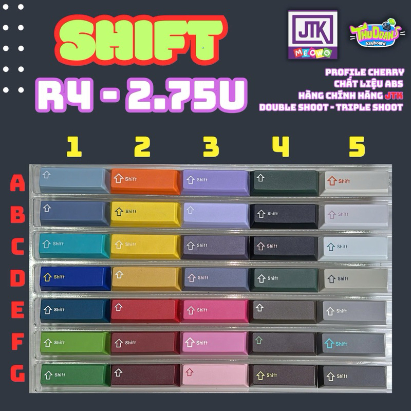 Shift BUTTON 2.75u R4 | Cherry KEYCAP - GENUINE JTK KEYCAP | Abs DOUBLE SHOOTS | Odd KEYCAP ...