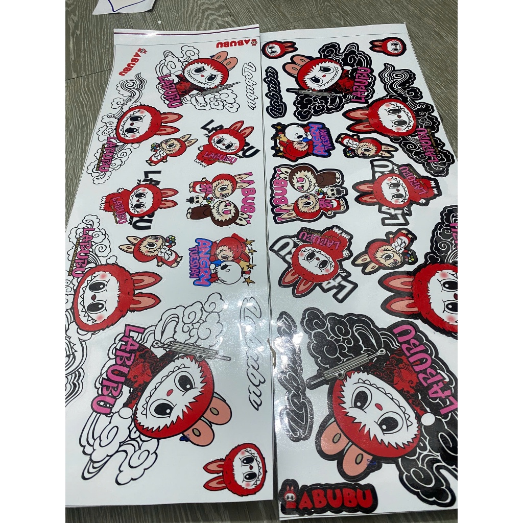 Labubu stiker labubu stamp set to decorate any surface | Shopee Singapore