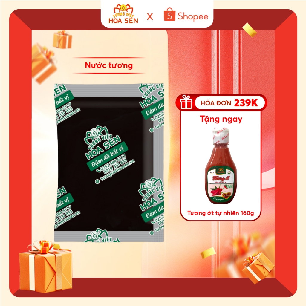 Tv small package soy sauce 13g - Bag of 100 packs - Vietnamese Hoa Sen ...