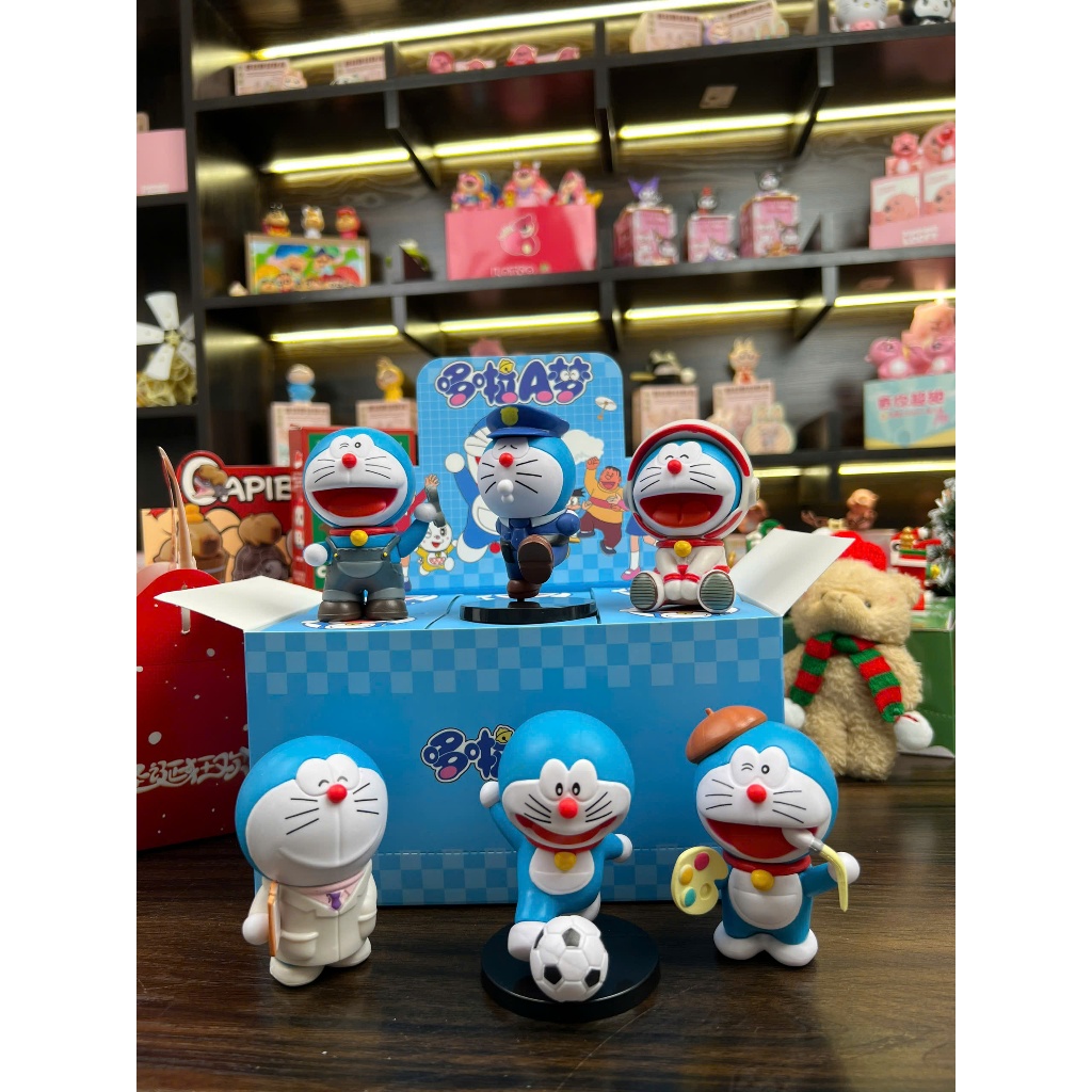(Doremon Job) Blindbox blind box cartoon model Doraemon cat career ...
