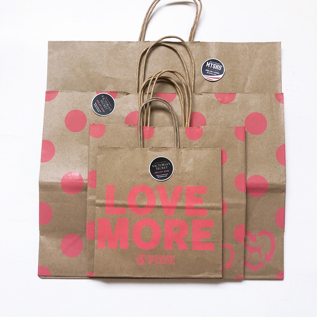 [Many Sizes to choose from] VS paper bags from the US | Shopee Singapore