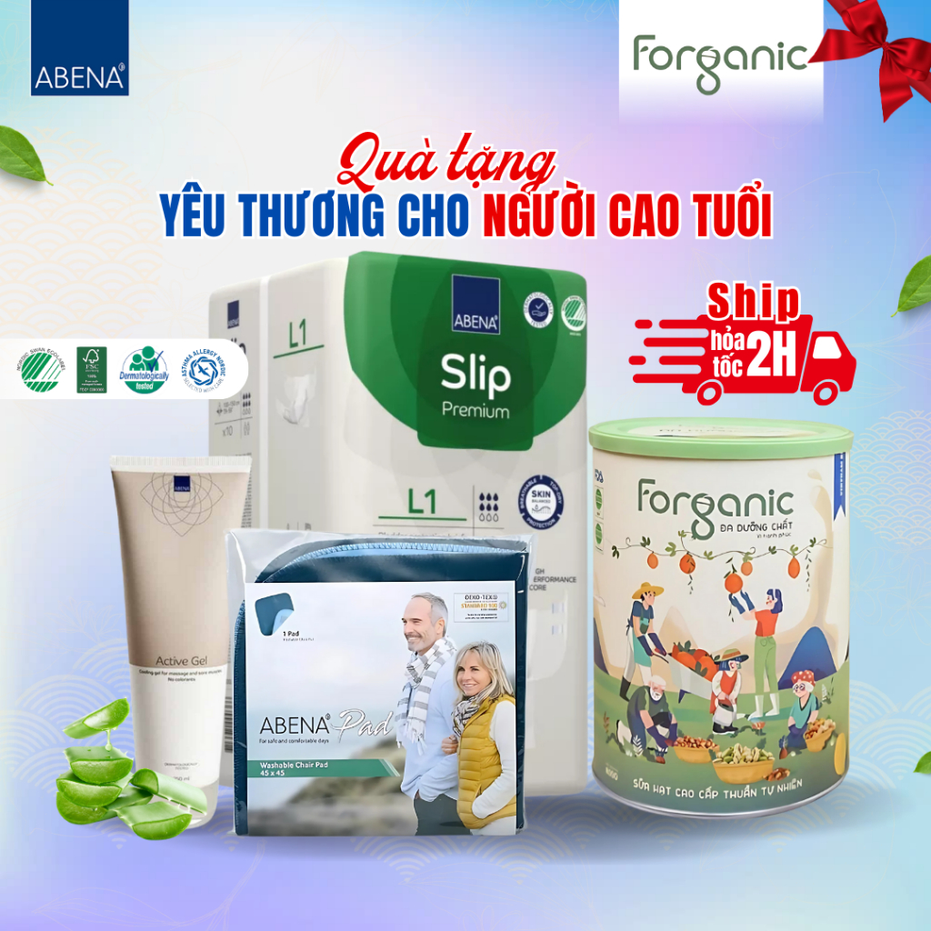 Gift Combo for the elderly - Abena diapers, bed pads, cold massage Gel ...