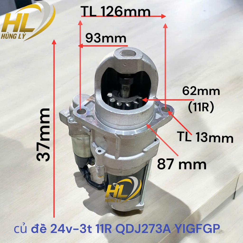 Starter 24v-3t 11R QDJ273A YIGF GP auto parts apricot blossom victory ...