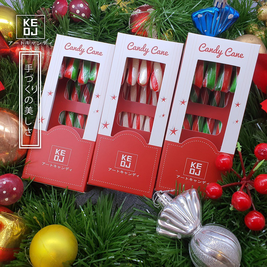 Box of 5 large candy canes + Box of 4 Christmas lollipops + 3 6cm pine ...