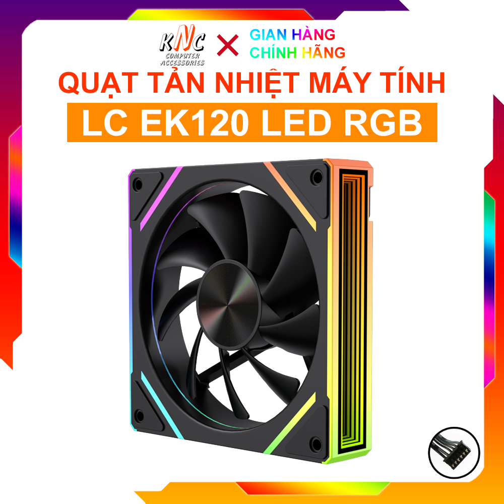 Lc EK120 Radiator Fan Infinity Black RGB Led Fan Size 12cm Synchronous ...