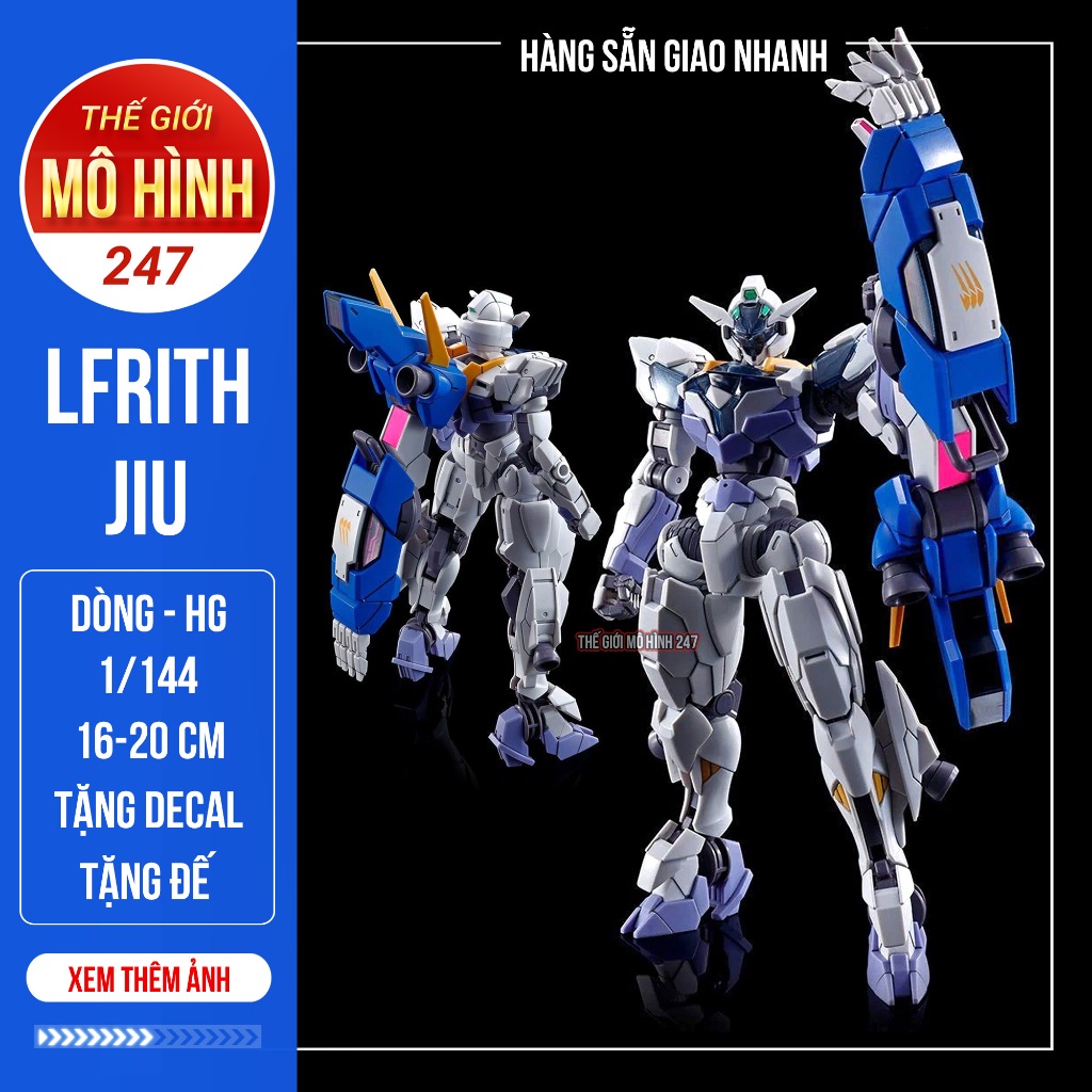 Hg TWFM Lfrith Jiu Gundam Assembly Model Combo (Including Base + Decal ...