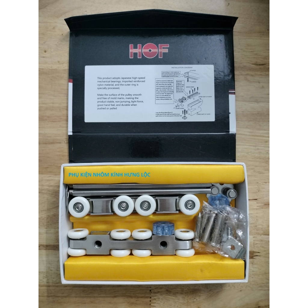 [Genuine] Hof hanging sliding door wheels - 4-wheel/8-wheel aluminum ...
