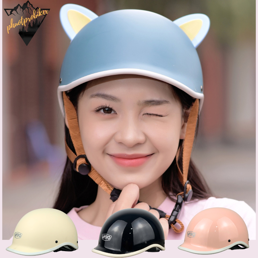 Varo 1/2 Head Helmet Japanese Style Dolphin Shape Freesize For Head ...