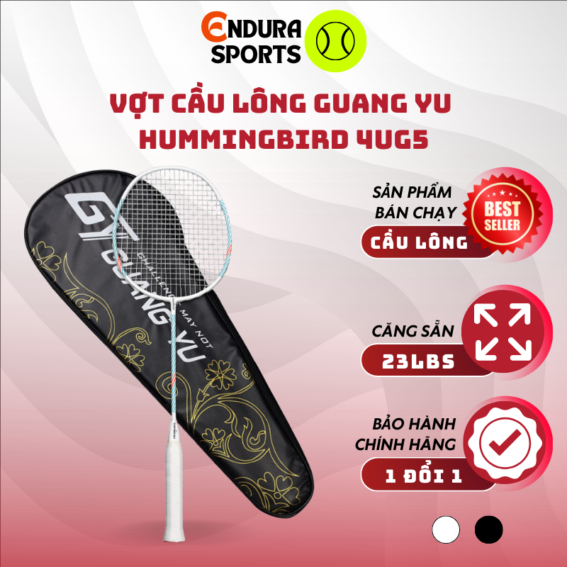 Guang Yu Hummingbird Full carbon 4U/G5 badminton racket, high ...