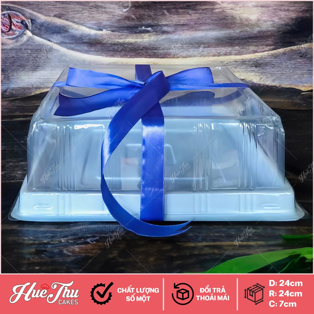 24cm square cake box (10 boxes) H121 for jelly and mid-autumn cakes ...