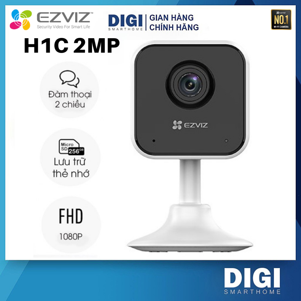 EZVIZ C1HC 2MP WIFI Camera, H1C Type C New Model, Full HD 1080P, Indoor ...