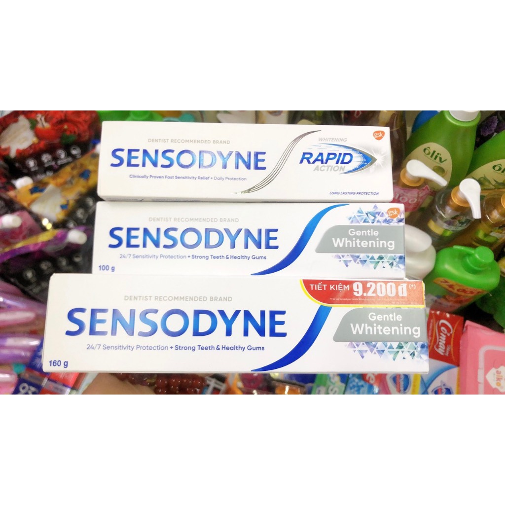 Sensodyne Toothpaste Fast Pain Relief & Brightening (Gentle Whitening ...