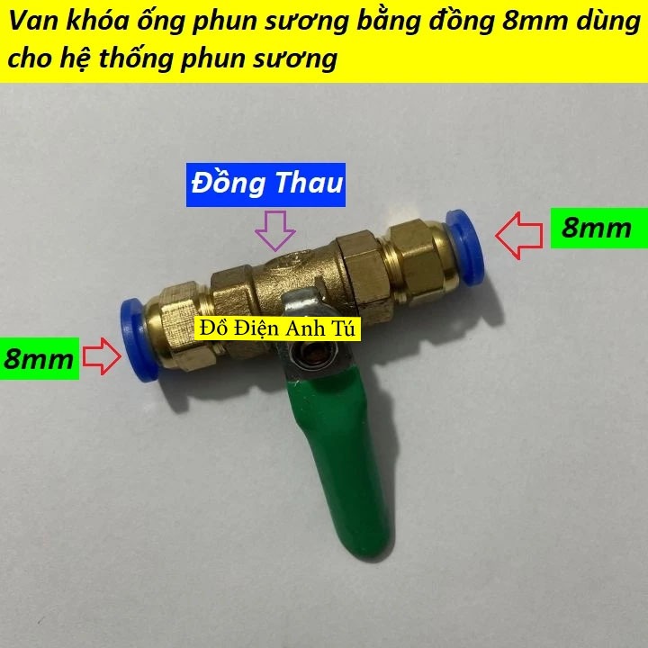 8mm pipe valve for mist spraying - mist pipe valve (2 8mm heads ...