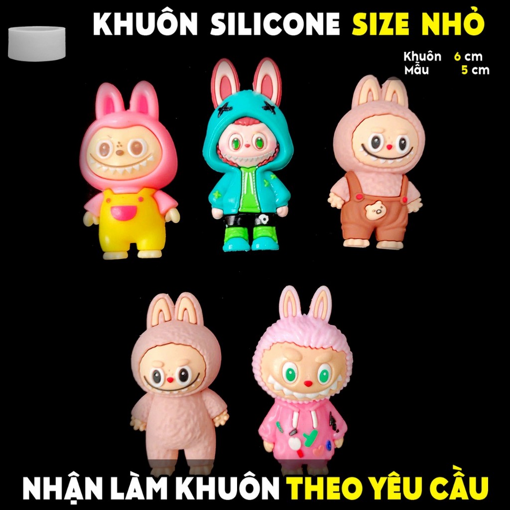 LABUBU 2D silicone mold WEAR BEAUTIFUL DRESS, cake mold, jelly, pudding ...