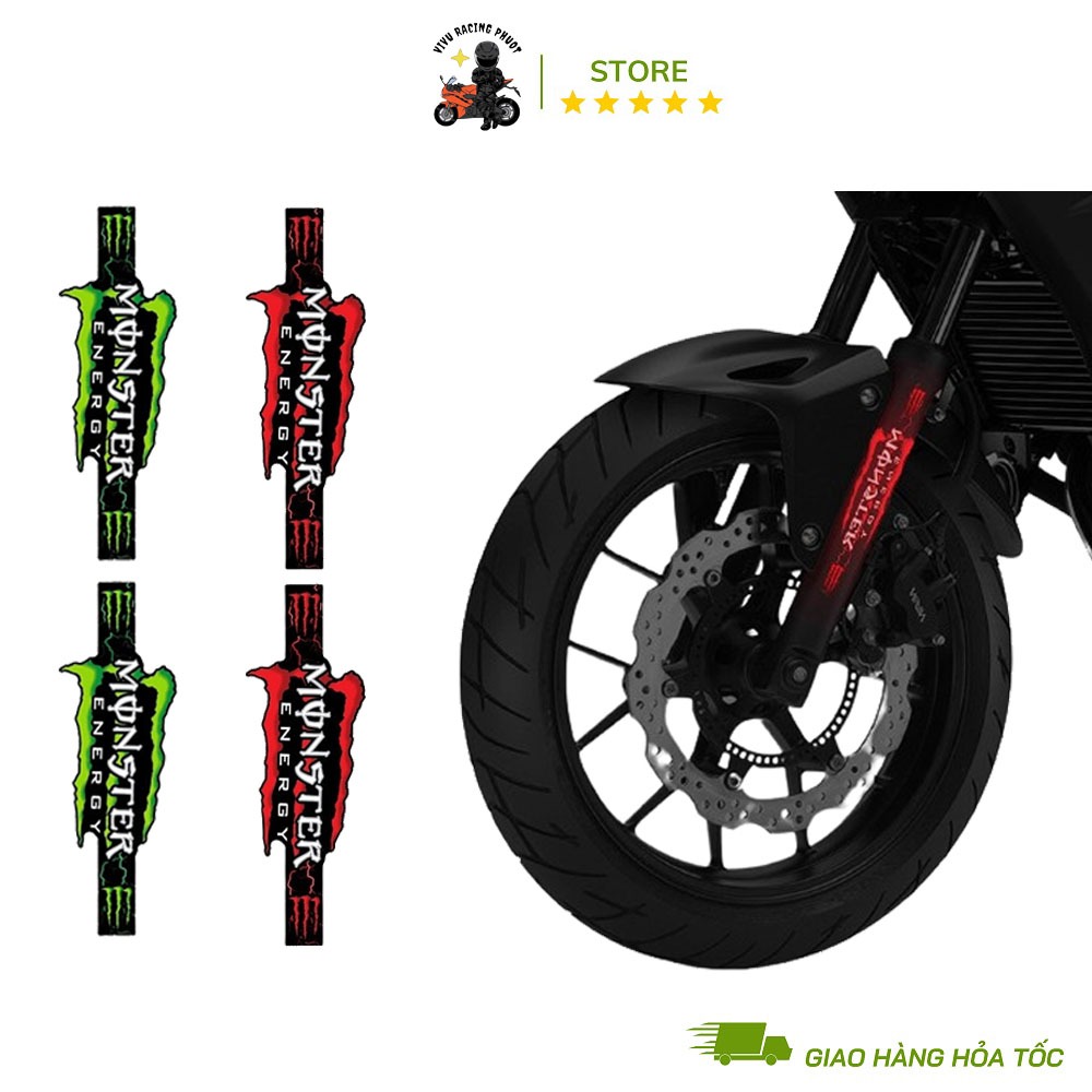 Reflective Motorcycle Fork Sticker, Front Fork Decal for All Models of ...