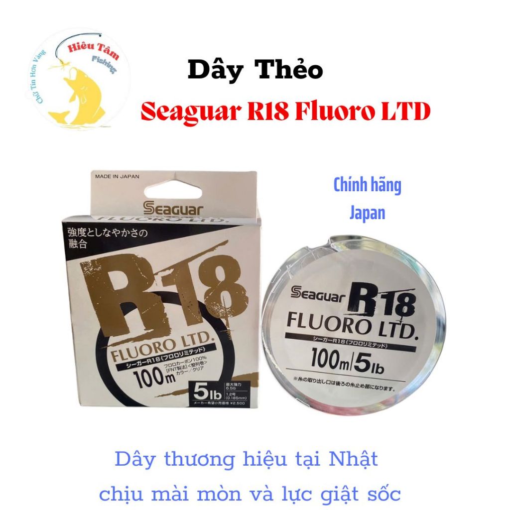 Genuine Japan Seaguar R-18 Fluoro LTD lanyard and lanyard (100m/roll) | Shopee Singapore