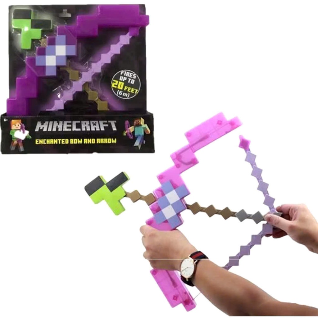 Moijang Genuine Enhanced Minecraft Bow and Arrow - Model Toy | Shopee ...