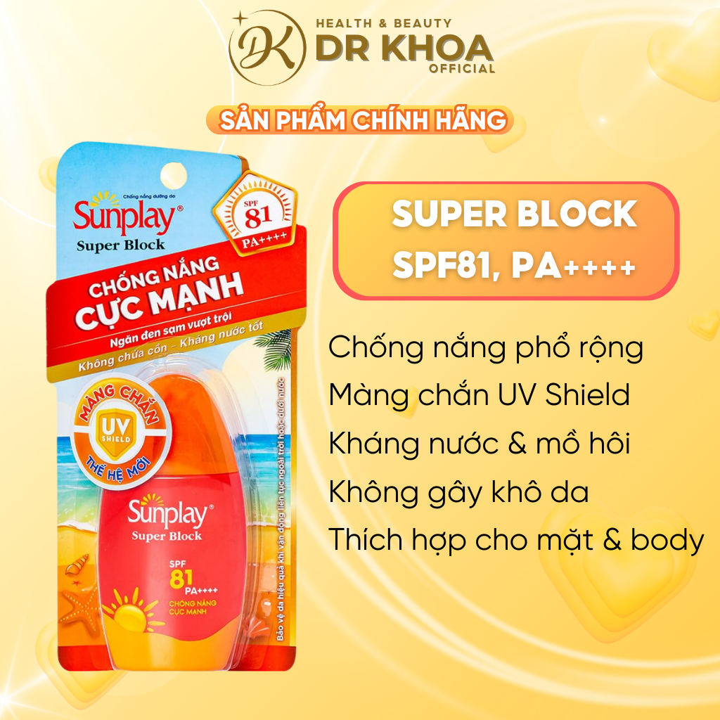 Sunplay Super Block Sunscreen Lotion SPF81 PA++++ 30g / 70g | Shopee ...