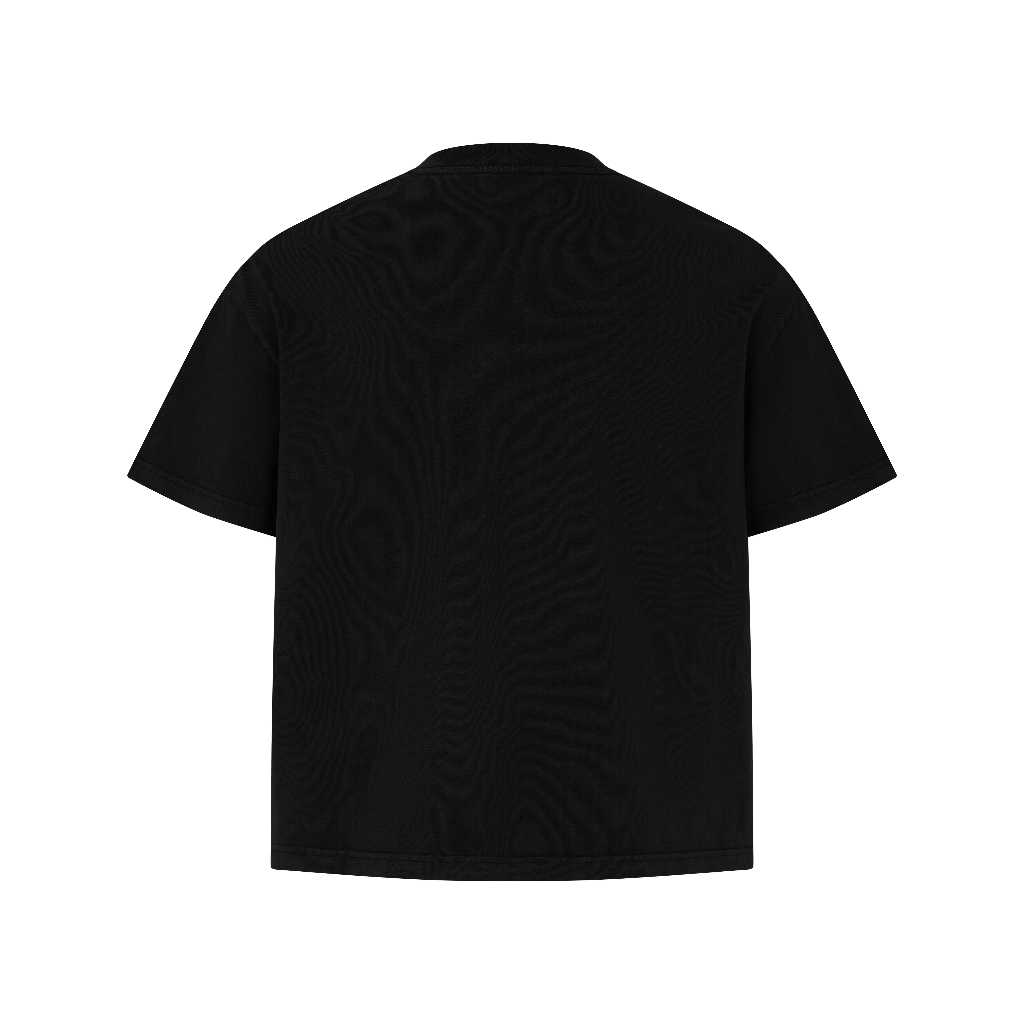 Boxy Blank Tee ( Black Faded ) | Shopee Singapore