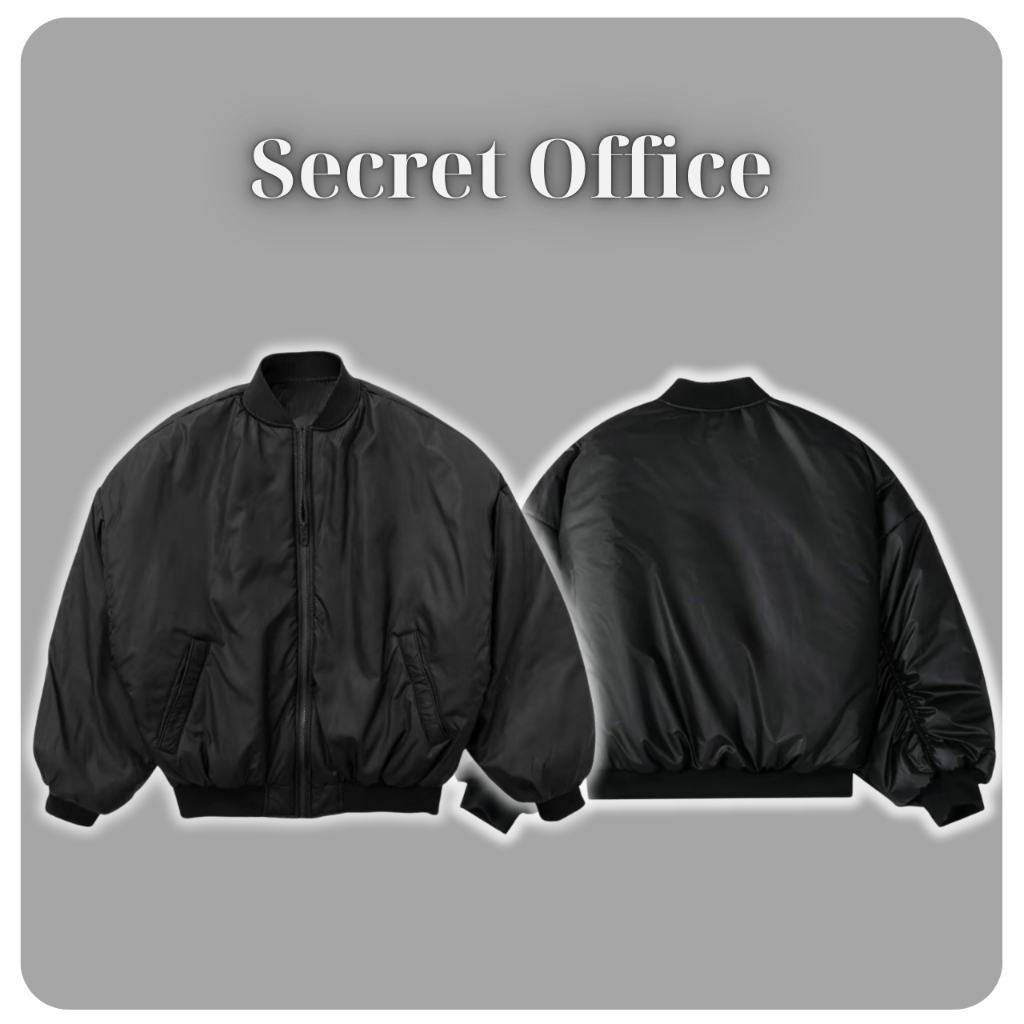 Pilot bomber jacket quilted with boxy form and ruffle sleeves, boxy ...