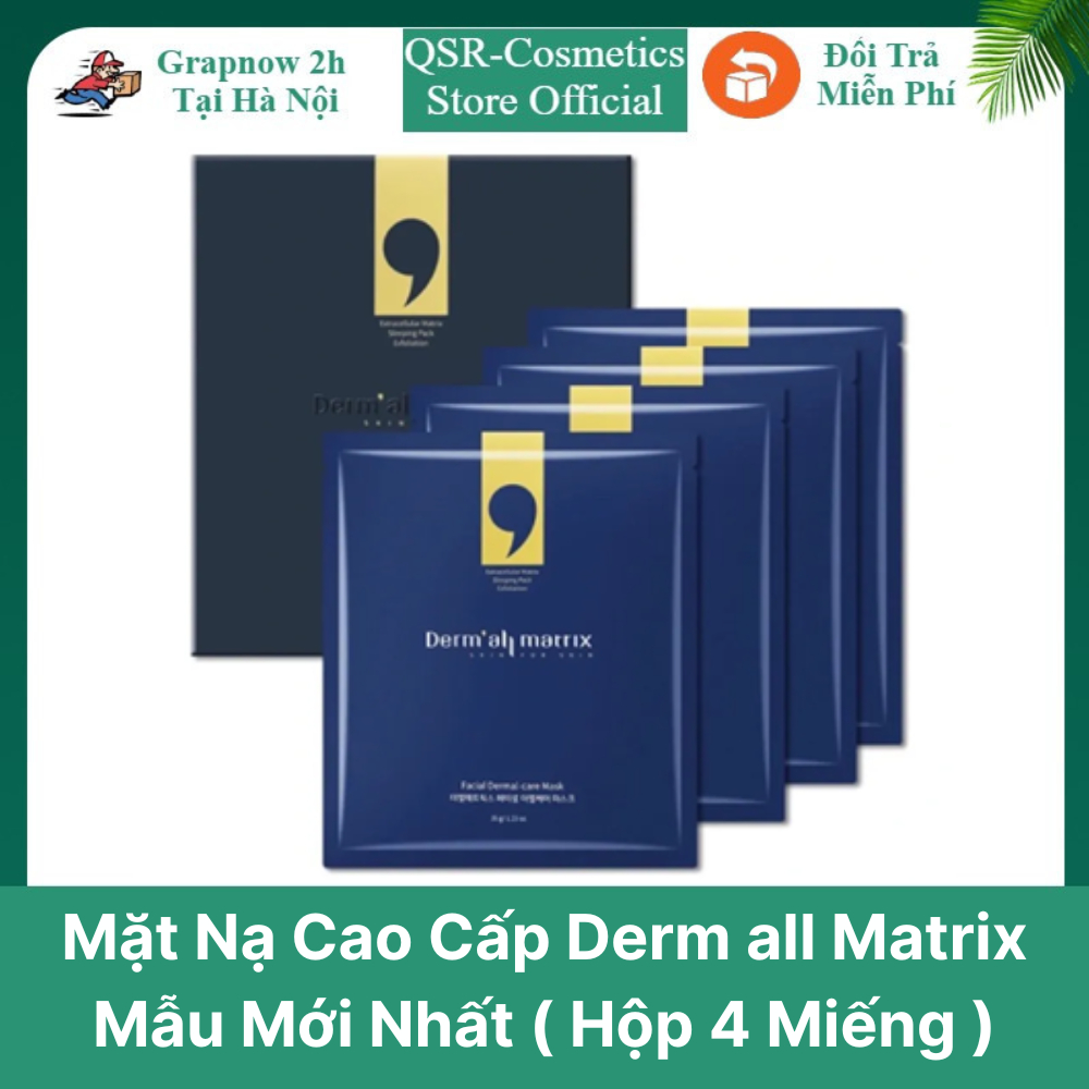 Derm all Matrix Premium Mask Latest Model (Box of 4 Pieces) | Shopee ...