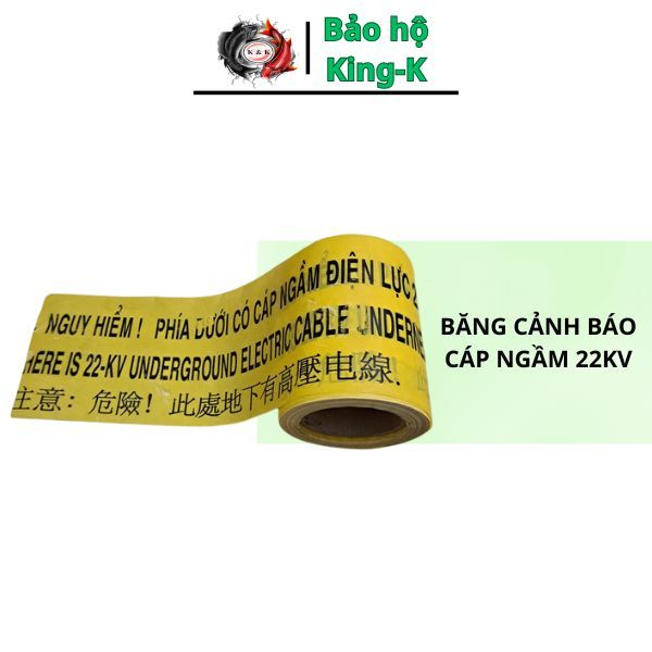 Set of 5 22kV underground cable warning rolls, 3-way underground cable ...