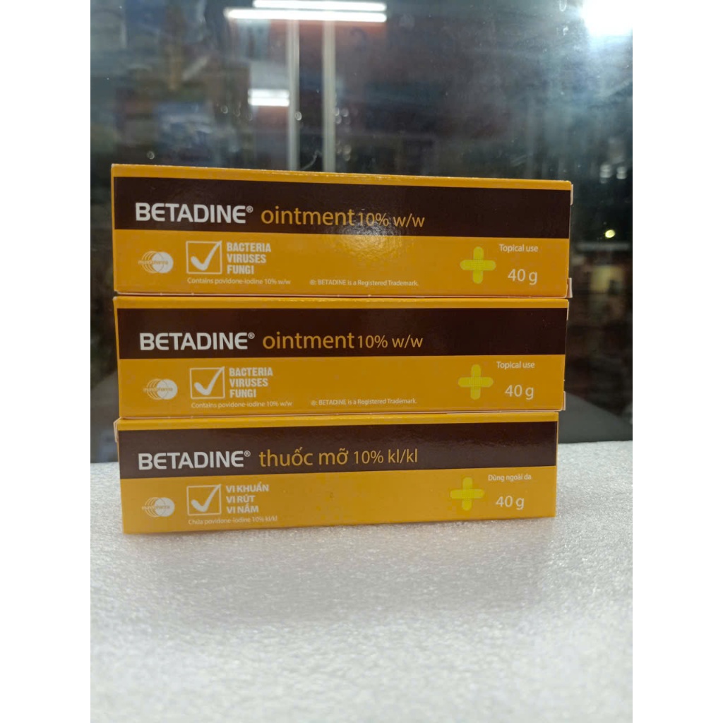 Betadine Ointment 10% antiseptic topical Ointment (40g tube) | Shopee ...