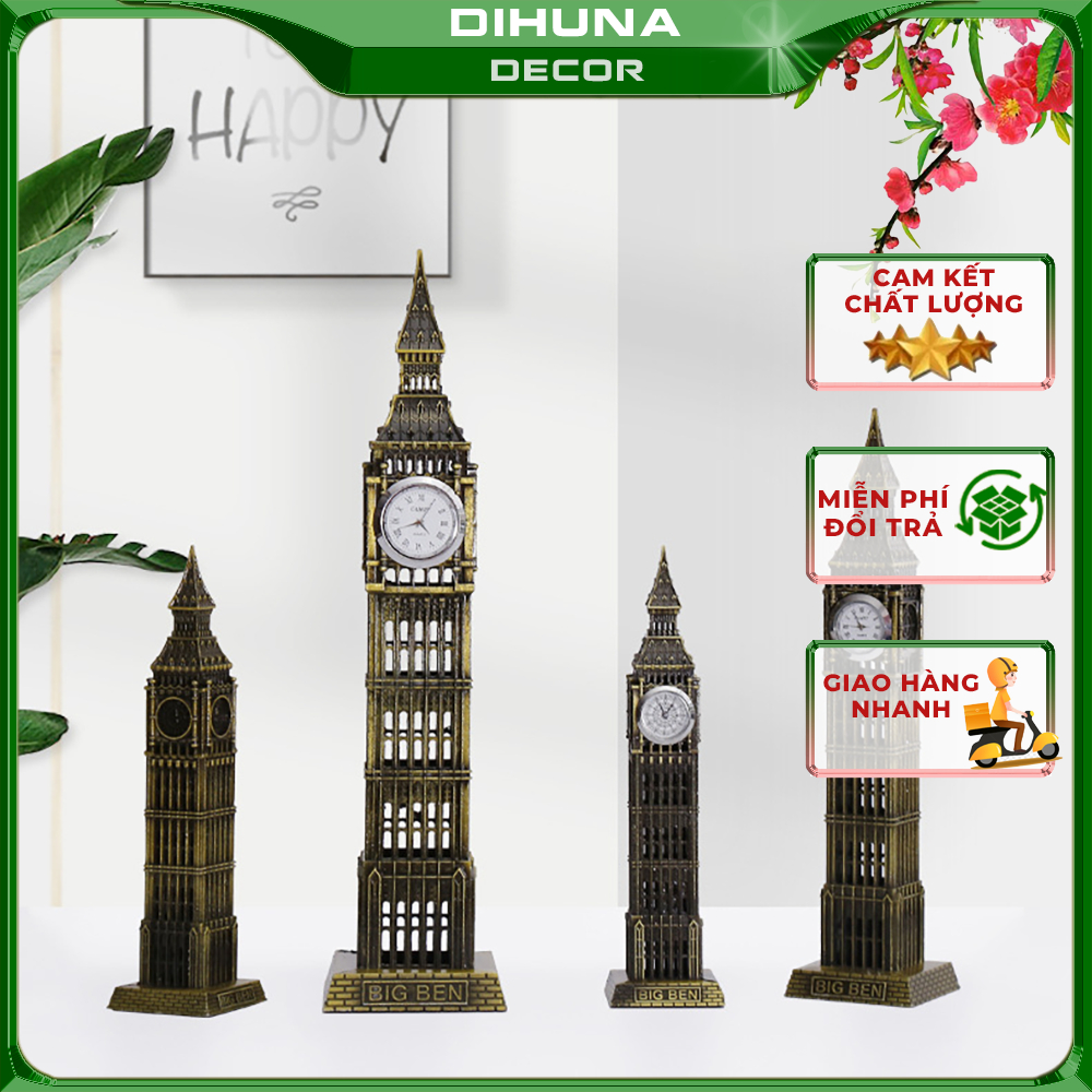 Big Ben Metal Clock Tower Model, Decorative Items for Shelves ...