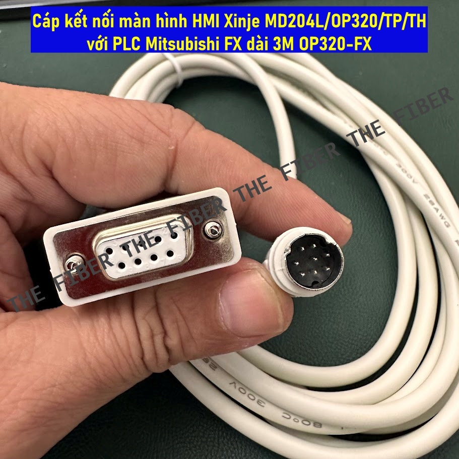 Cable connecting Xinje MD204L/OP320/TP/TH HMI screen to Mitsubishi FX ...