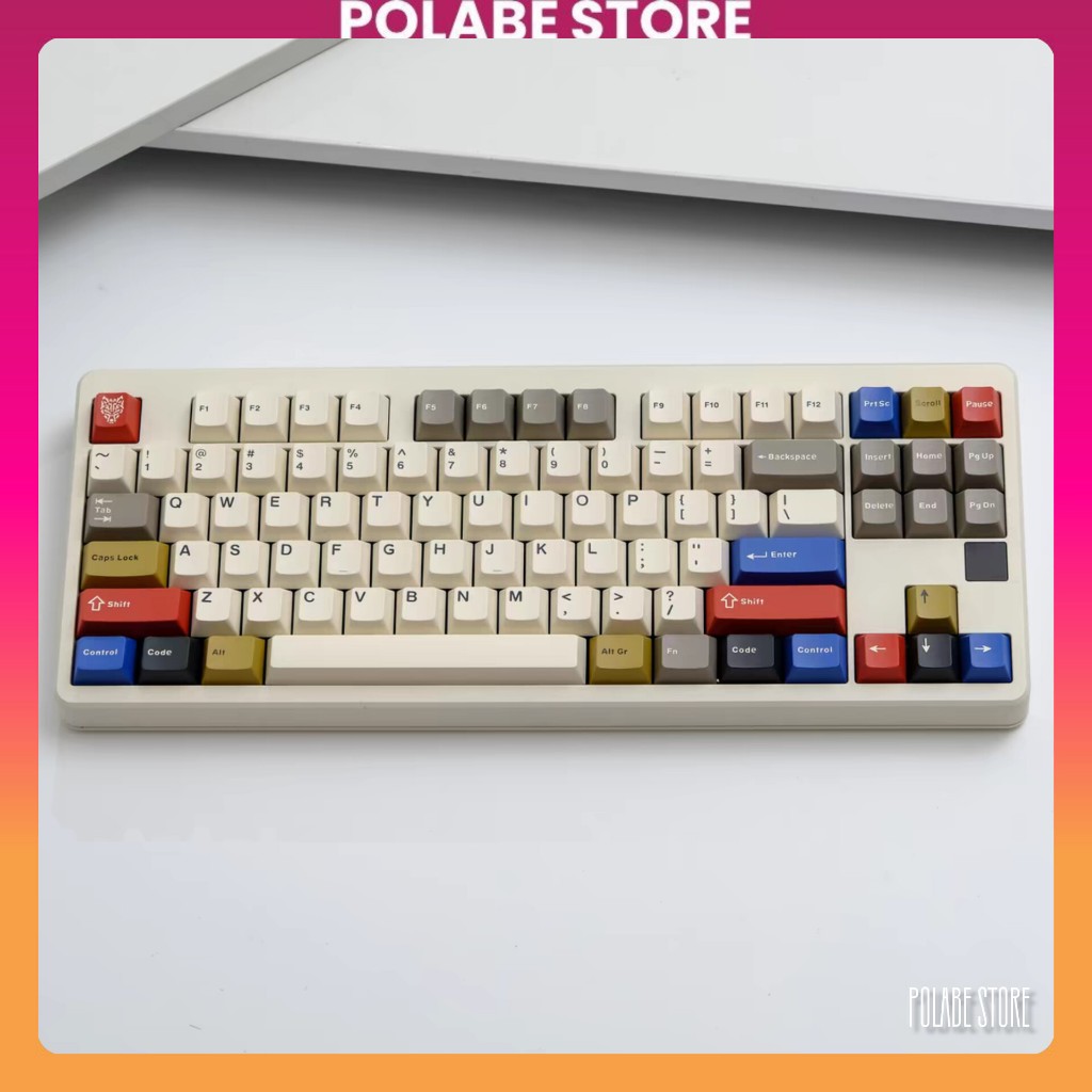 Keycap Aifei Retro 100 Akko Cream ASA profile PBT Polabe Store ...