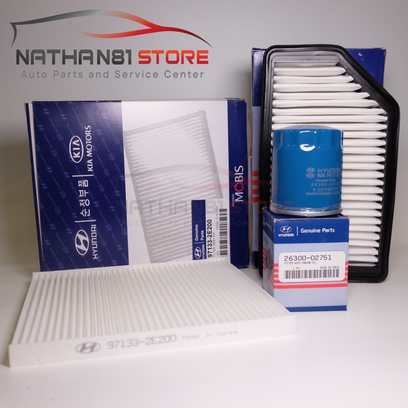 Combo of 3 filters for Hyundai Accent (11-17), Kia Rio (11-17 ...