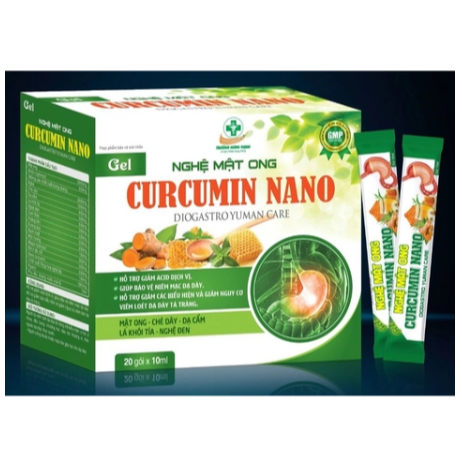 Nano Curcumin Honey Turmeric Gel supports stomach and duodenal ulcers, gastroesophageal reflux ...