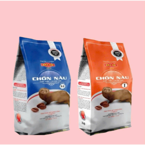 Combo 1KG Bao Tin brown weasel coffee (orange+green package) | Shopee ...